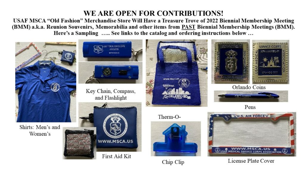 Memorabilia Store - USAF Medical Service Corps Association